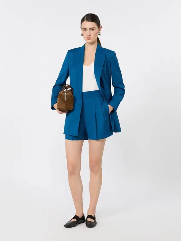 Max Mara Lightweight Wool Tailored Shorts