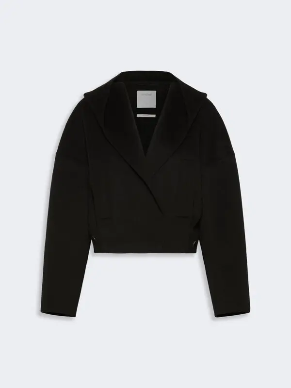 Max Mara Oversized Pure Wool Double Fabric Shawl Collar Jacket