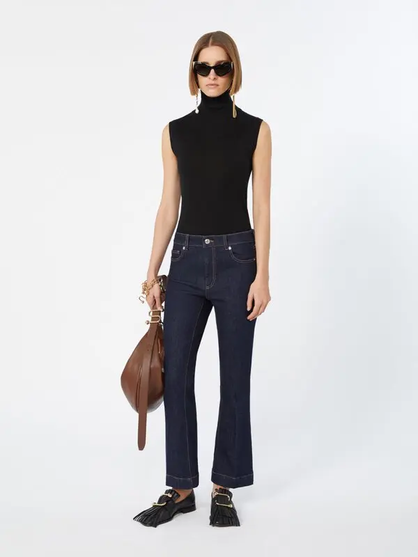 Max Mara Mini Flare Stretch Jeans