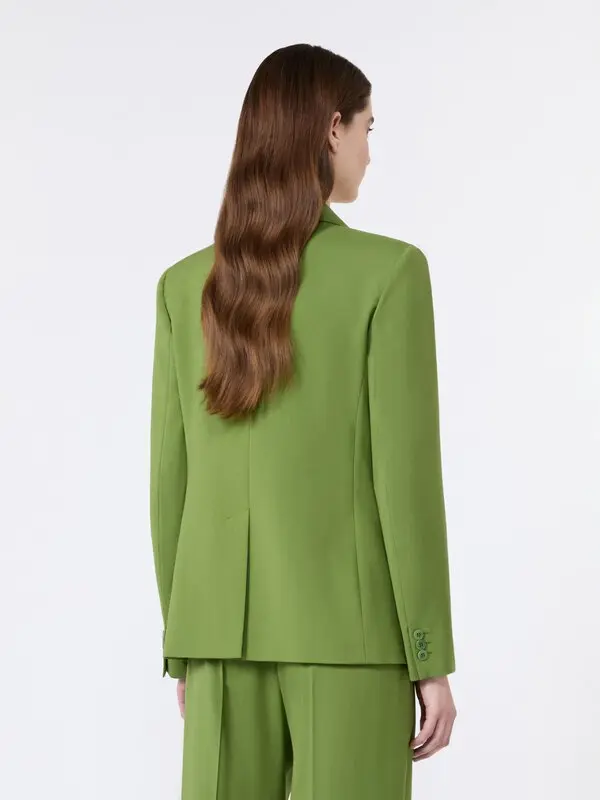 Max Mara Single-breasted Stretch Wool Blazer