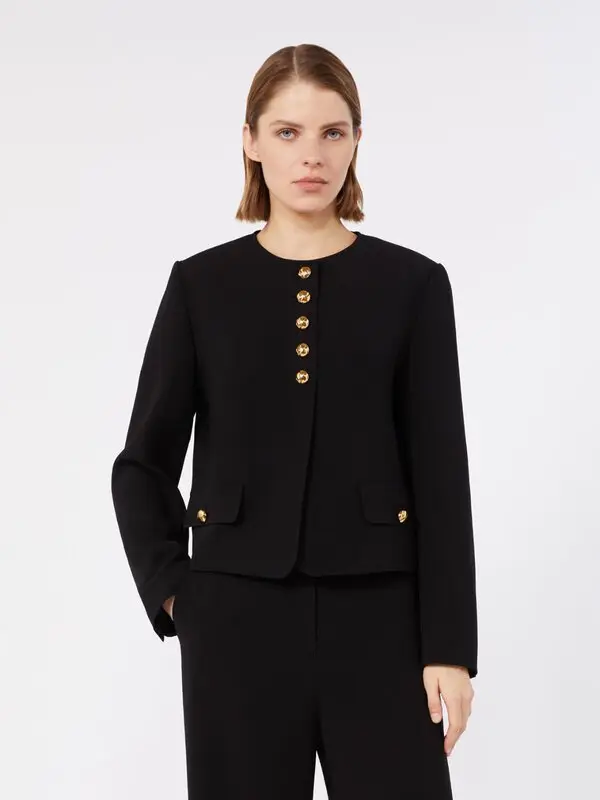 Max Mara Technical Cady Crew-neck Jacket