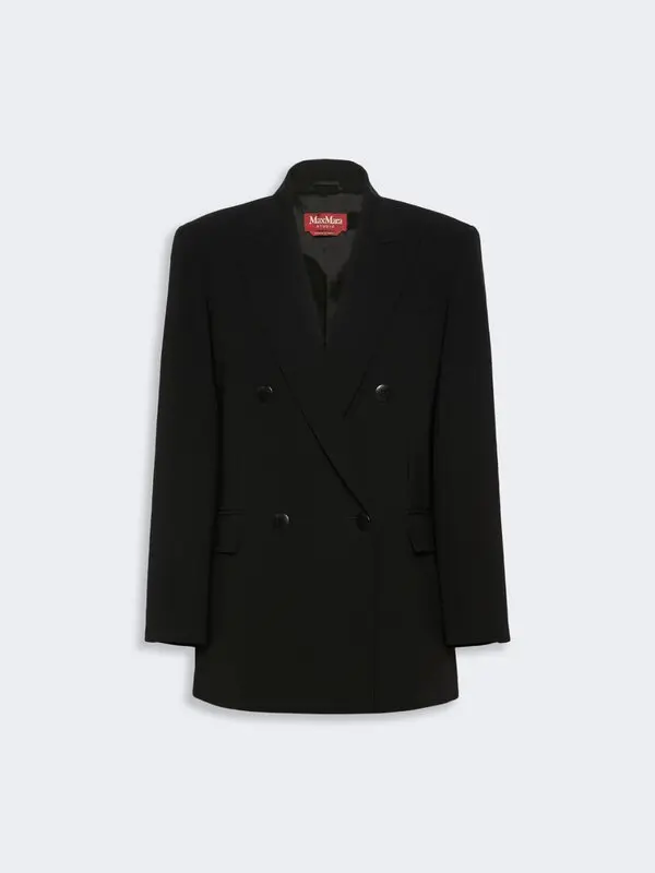 Max Mara Double-breasted Cady Jacket - Black