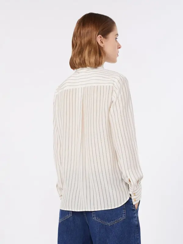 Max Mara Printed Silk Crepe De Chine Shirt