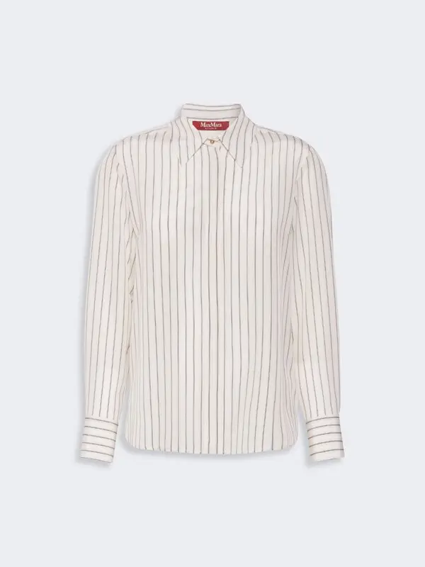 Max Mara Printed Silk Crepe De Chine Shirt