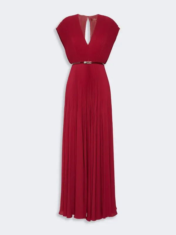 Max Mara Long Sable Georgette Dress