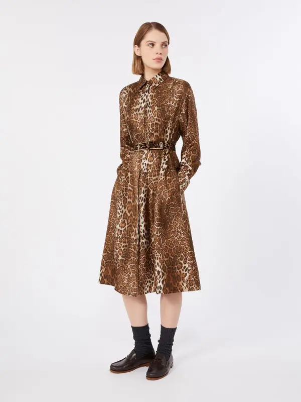 Max Mara Leopard-print Pony Hair Belt