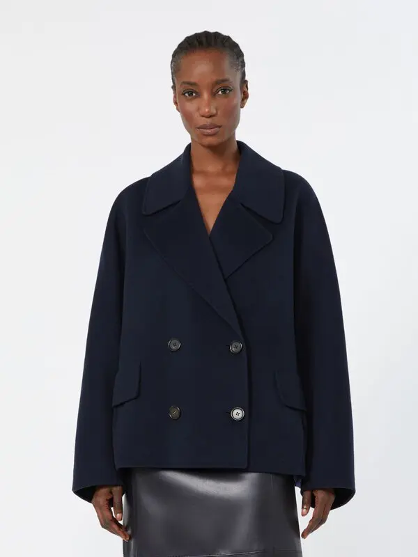 Max Mara Wool Drap Pea Coat