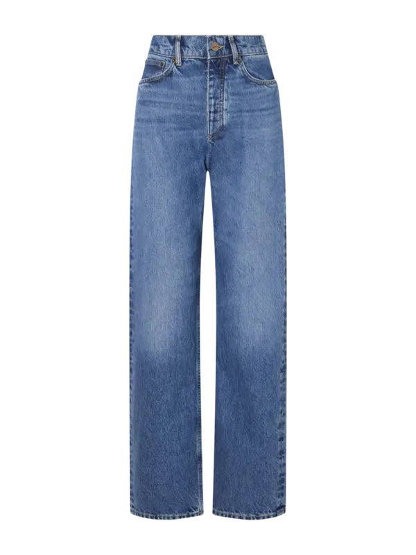 SKALL STUDIO Sharon Mid-rise Straight-leg Jeans - Mid Denim