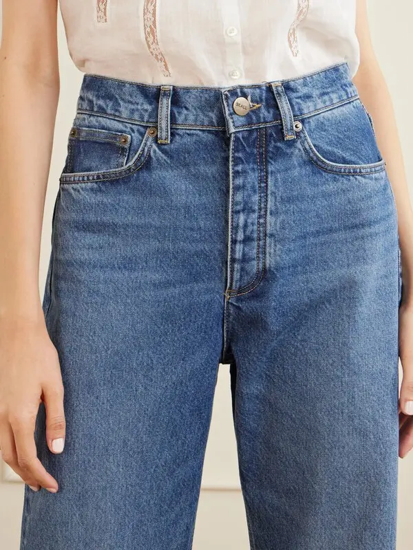 SKALL STUDIO Sharon Mid-rise Straight-leg Jeans