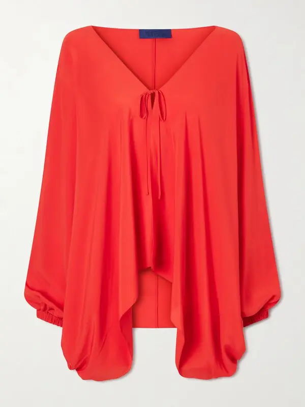 Sharon Wauchob Cul Silk-satin Jacket - Red