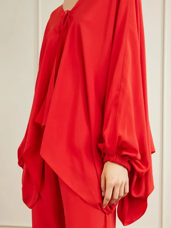 Sharon Wauchob Cul Silk-satin Jacket - Red