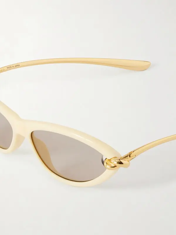Bottega Veneta Eyewear New Knot Cat-eye Sunglasses - Gold