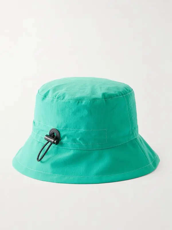 Jacquemus Le Bob Baluchon Embroidered Shell Bucket Hat - Blue