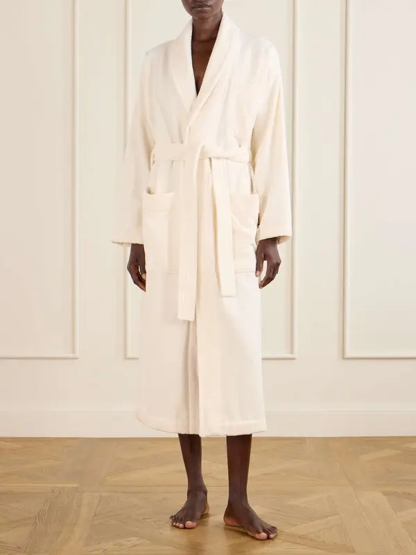TEKLA Belted Organic Cotton-terry Robe
