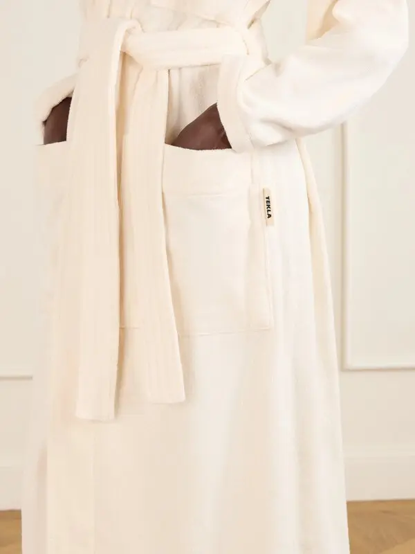 TEKLA Belted Organic Cotton-terry Robe