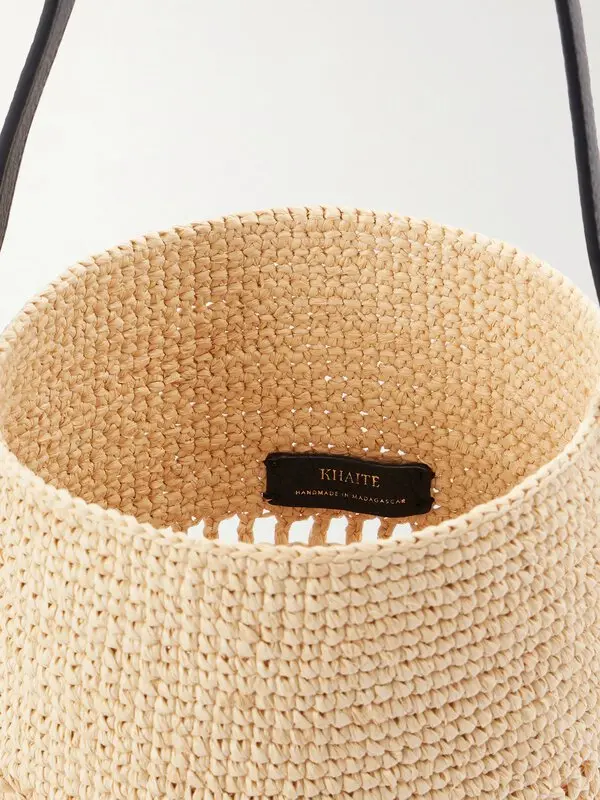 Khaite Billie Small Raffia Bucket Bag - Multi