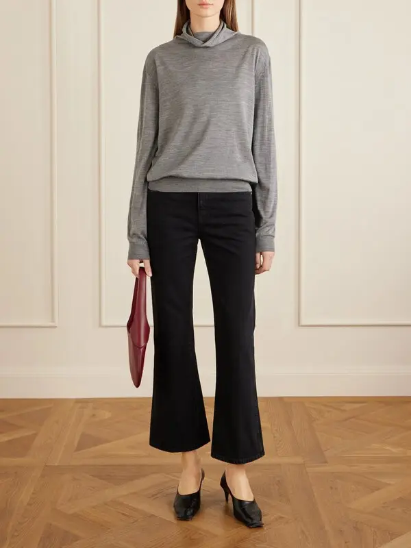 Khaite Annette Merino Wool Turtleneck Sweater