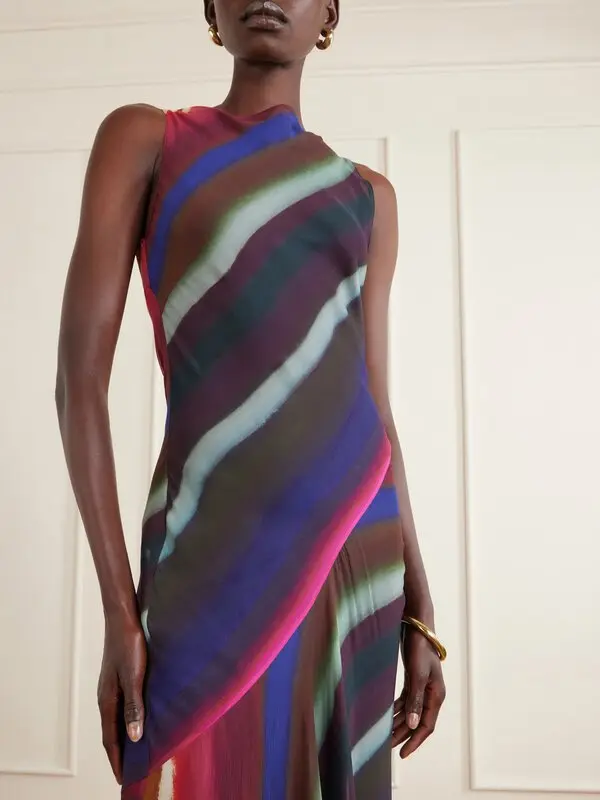 Christopher John Rogers Louie Striped Maxi Dress