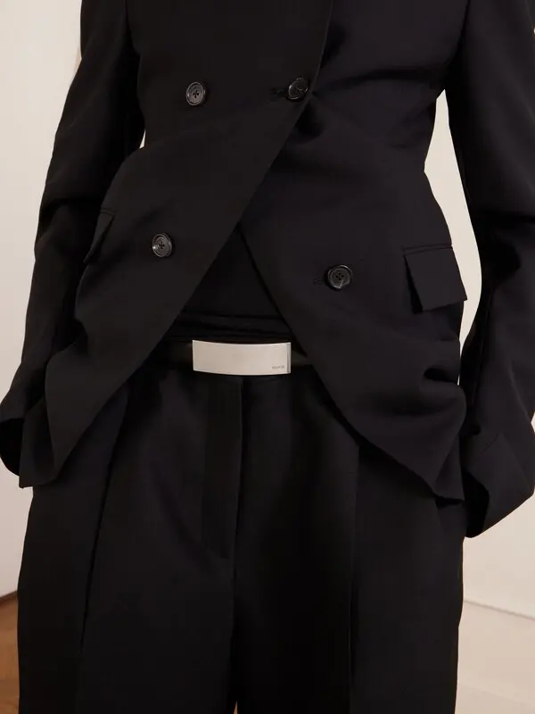 Khaite Berlin Leather Belt - Black
