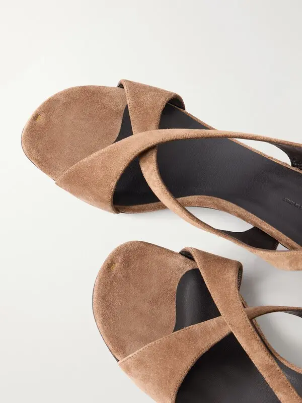 Khaite Liria Suede Sandals