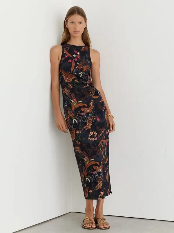 REISS Lola | Nybg Printed Jersey Midi Dress
