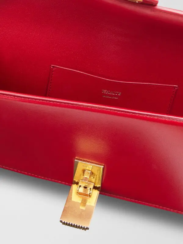 Khaite Blake Leather Clutch - Red