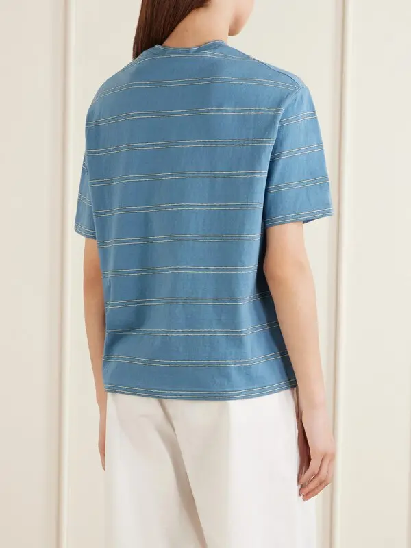 JIL SANDER Striped Cotton T-shirt