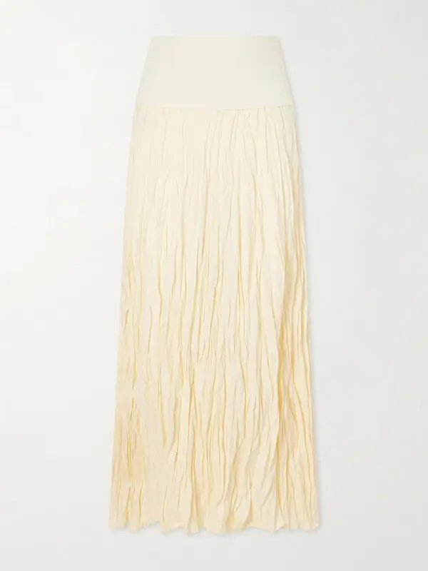 Johanna Ortiz Light And Sound Pleated Maxi Skirt - Neutrals