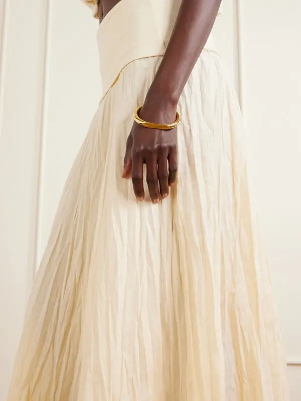 Johanna Ortiz Light And Sound Pleated Maxi Skirt - Neutrals