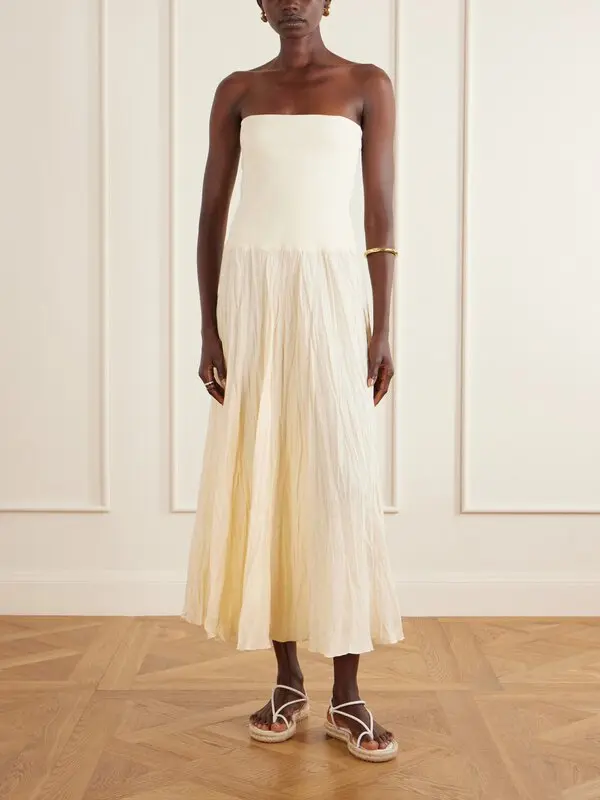 Johanna Ortiz Light And Sound Pleated Maxi Skirt - Neutrals