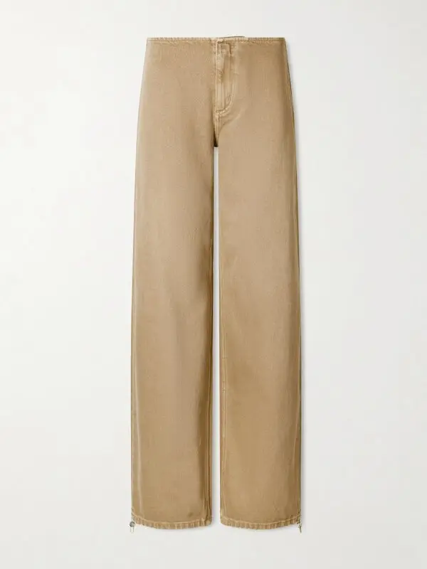 Still Here Sport Low-rise Straight-leg Jeans - Brown