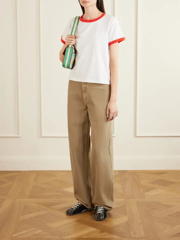Still Here Sport Low-rise Straight-leg Jeans - Brown