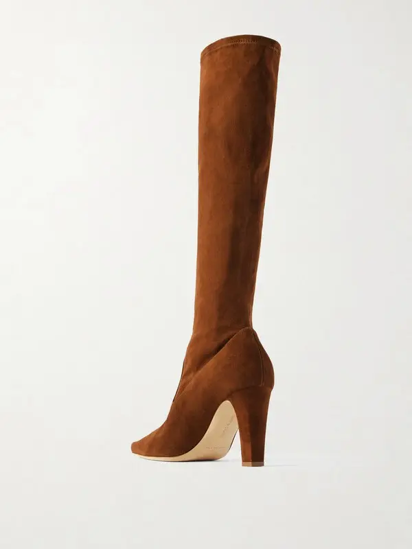 Manolo Blahnik Pavisco Suede Boots - Brown