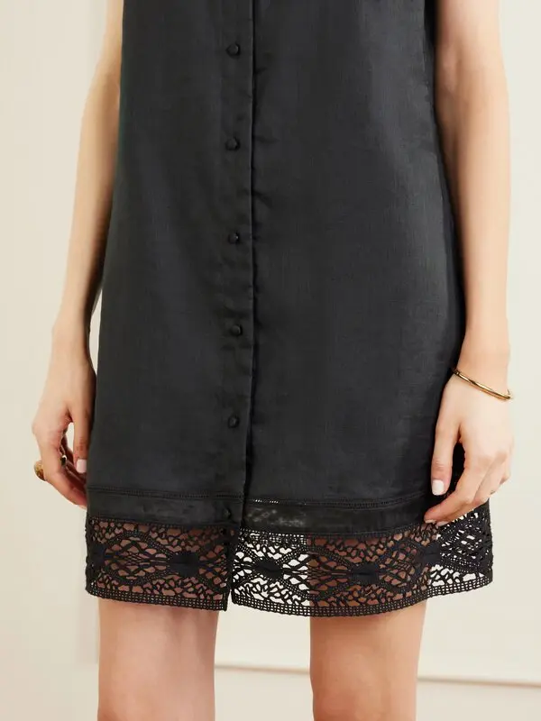 FRAME Heirloom Ramie Mini Dress
