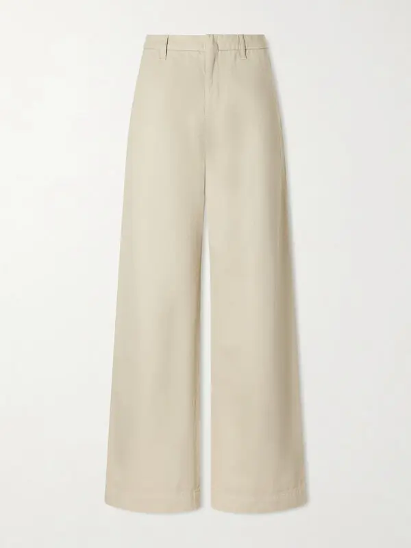 Still Here Cotton Wide-leg Pants