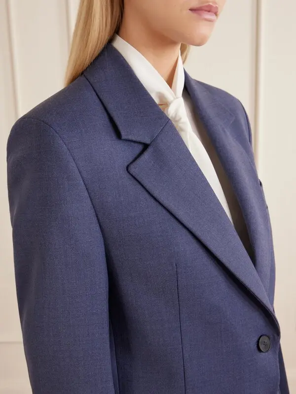 Victoria Beckham Katherine Twill Blazer - Blue