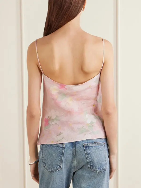 Bernadette Riri Floral-print Linen Camisole - Pink
