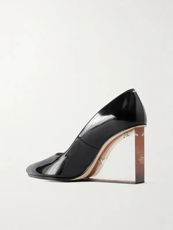 MAISON MARGIELA Tabi Claw Leather Wedge Pumps