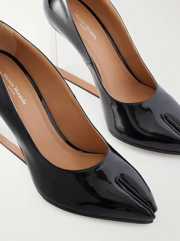 MAISON MARGIELA Tabi Claw Leather Wedge Pumps