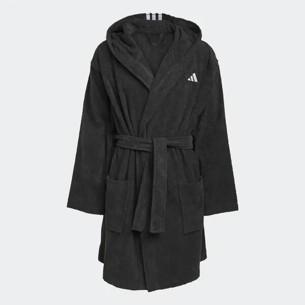 Adidas Hooded Bathrobe - Black