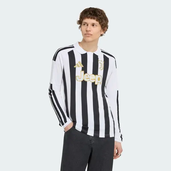 Adidas Juventus 26/27 Home Jersey Long Sleeve White - White / Black
