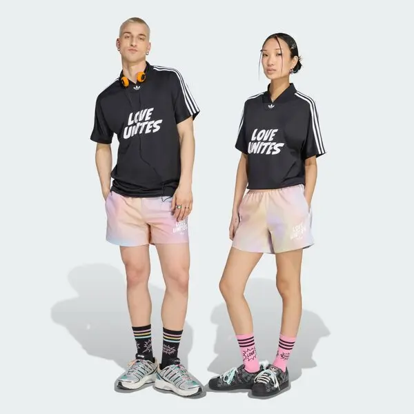 Adidas Love Unites All Over Print Shorts - Rainbow