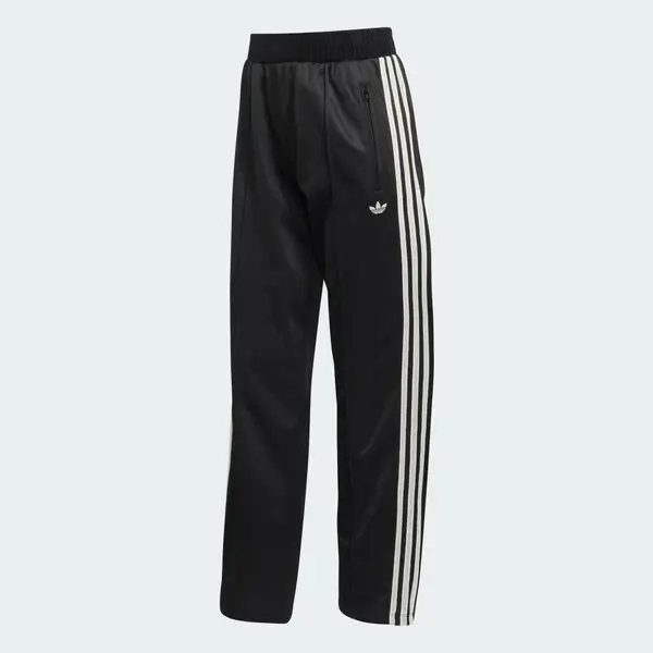 Adidas Firebird Track Pants With Knitted Crochet Details - Black