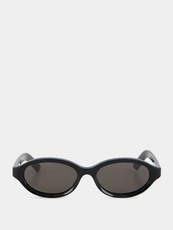 RETROSUPERFUTURE Parola Oval Frame Sunglasses - Black