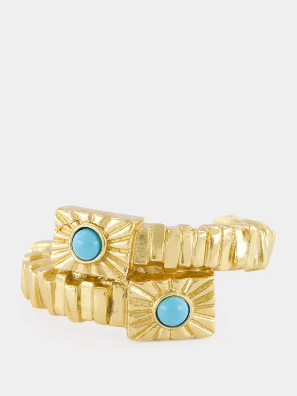 PAOLA SIGHINOLFI Kabala 18kt -plated And Turquoise Bracelet - Gold