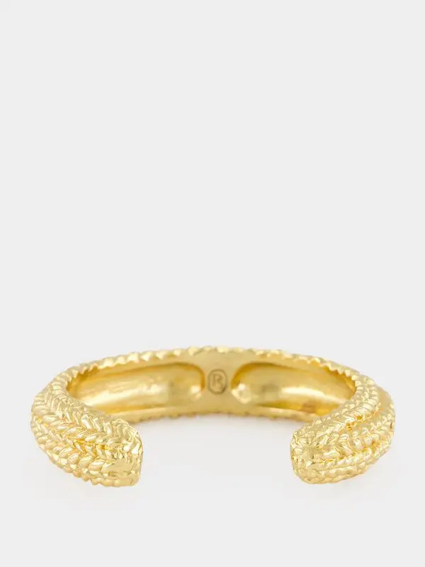 PAOLA SIGHINOLFI 18kt -plated Textured Cuff Bracelet