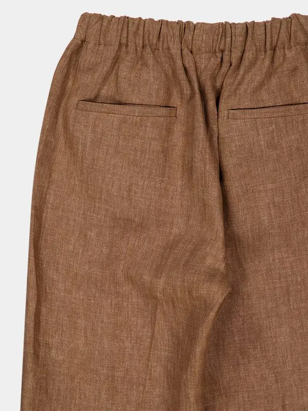 PIACENZA CASHMERE 1733 Light Linen Straight Leg Pants