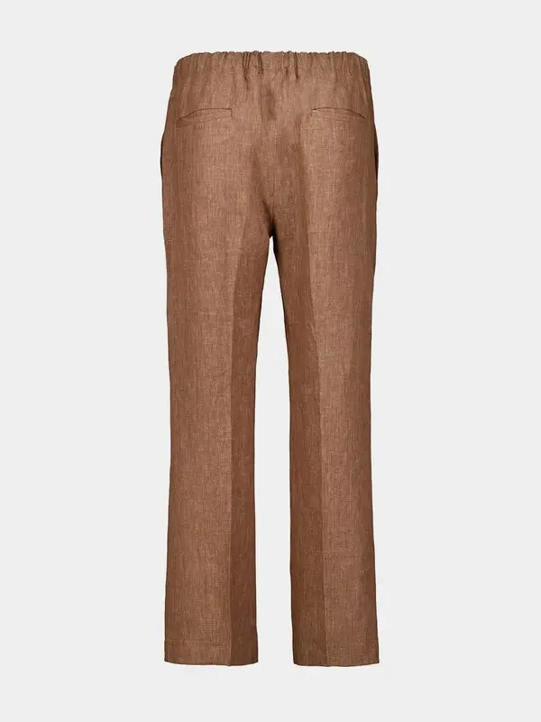 PIACENZA CASHMERE 1733 Light Linen Straight Leg Pants