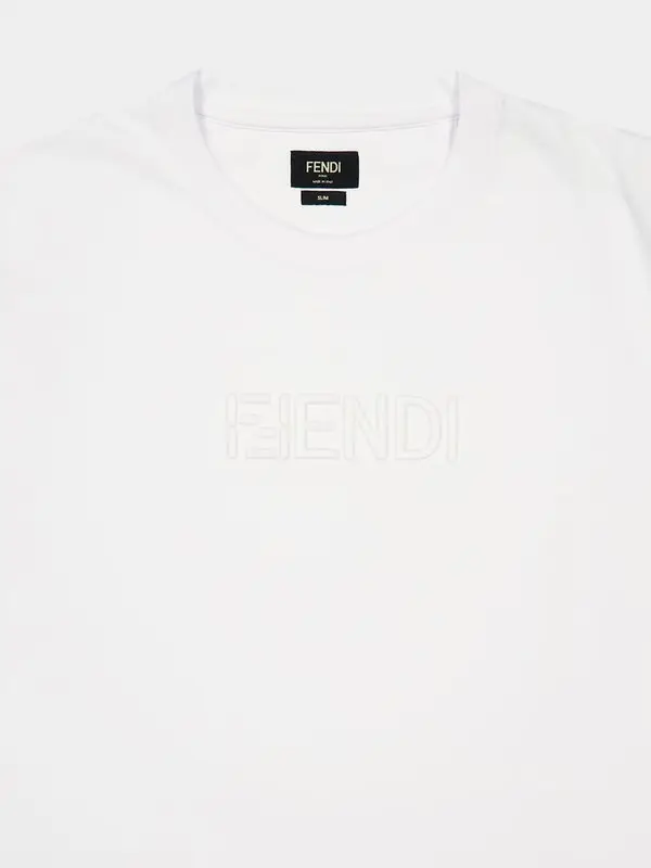 Fendi Cotton Ff Selleria Logo T-shirt