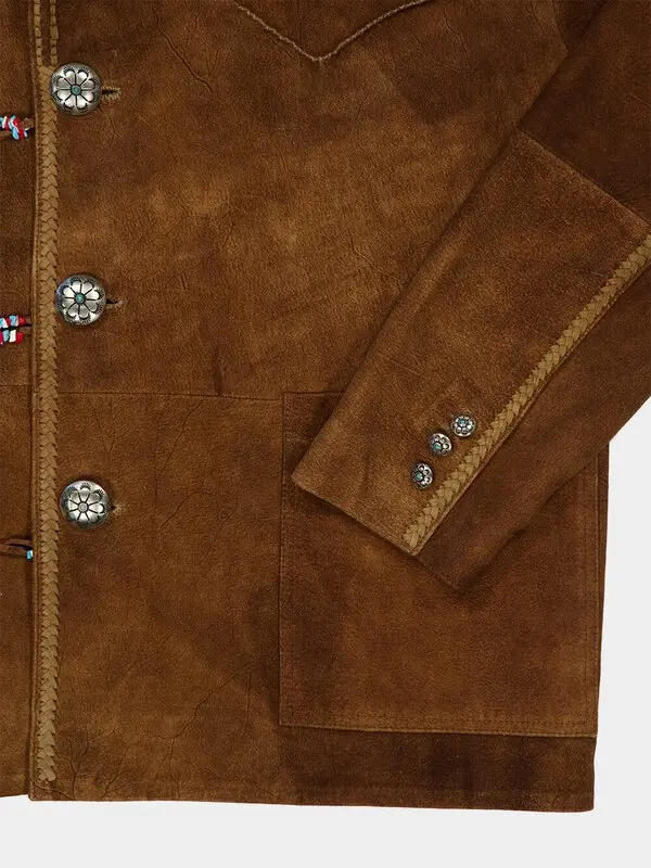 BAZISZT Bazozt Suede Western Jacket